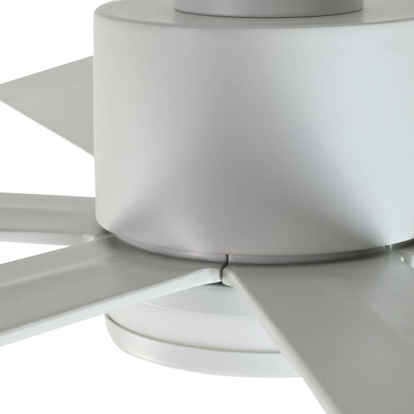 VENTILADOR DE TECHO ASHBURROW 52\" MODERNO CON LED INTEGRADO BLANCO ...