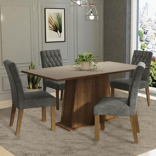 COMEDOR ASHLEY MADESA 4 SILLAS RUSTIC | The Home Depot México