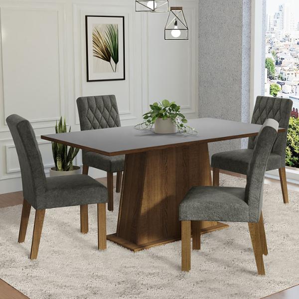 COMEDOR ASHLEY MADESA 4 SILLAS GRIS | The Home Depot México