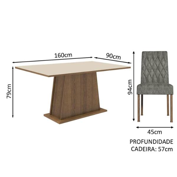 COMEDOR ASHLEY MADESA 4 SILLAS PLATA | The Home Depot México