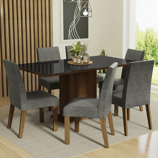MESA 6 SILLAS NEGRO MADESA | The Home Depot México