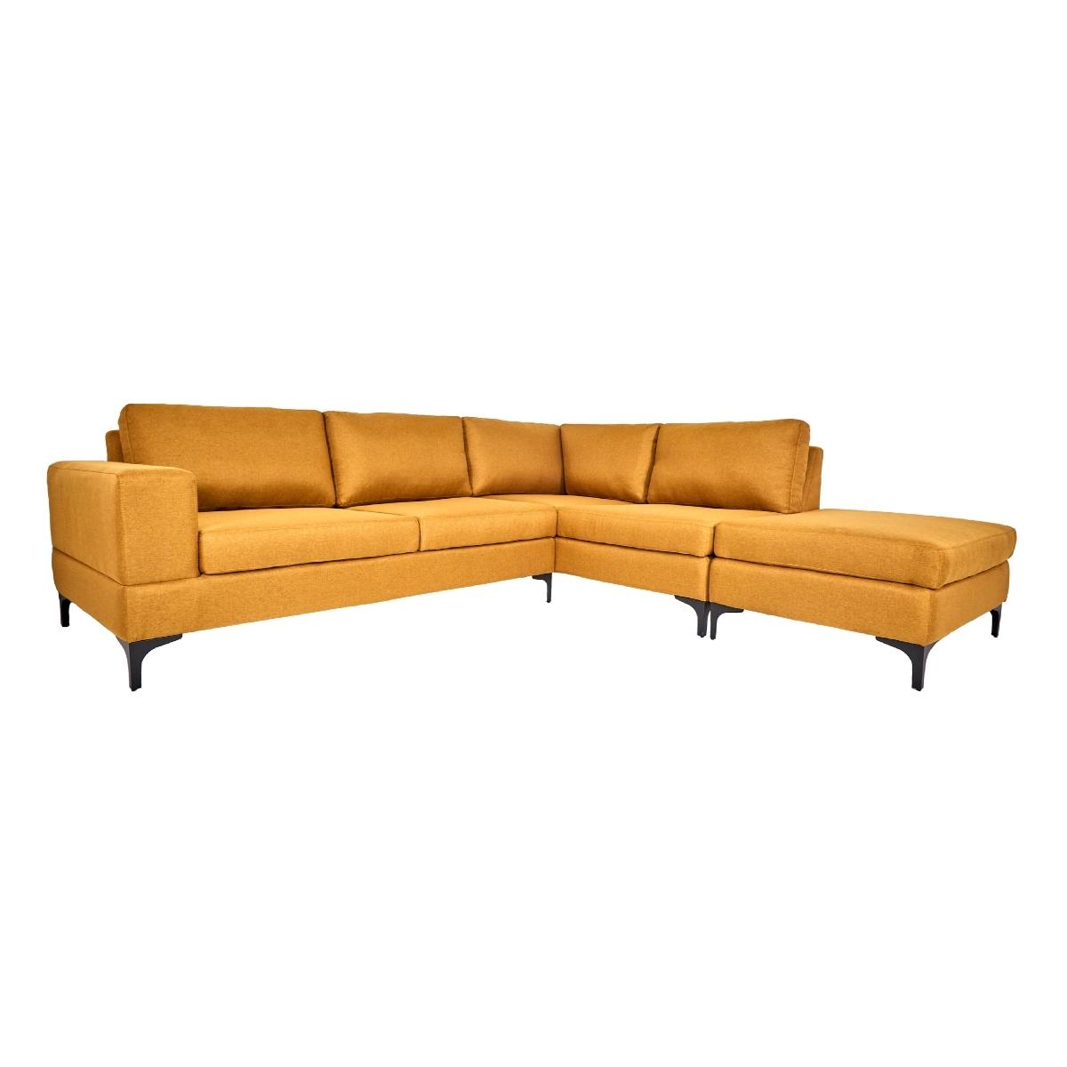 SOFÁ EN ESCUADRA LADO DERECHO COLOR MOSTAZA | The Home Depot México ...