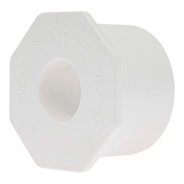 REDUCCIÓN BUSHING 1 1/2 X 1/2 PVC CED 40 BLANCO | The Home Depot México