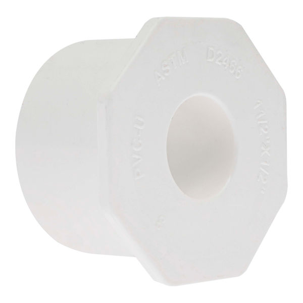 REDUCCIÓN BUSHING 1 1/2 X 1/2 PVC CED 40 BLANCO | The Home Depot México