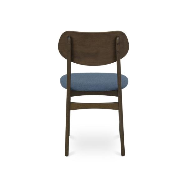 SILLA TELA AZUL OSCURO NOGAL NUN | The Home Depot México