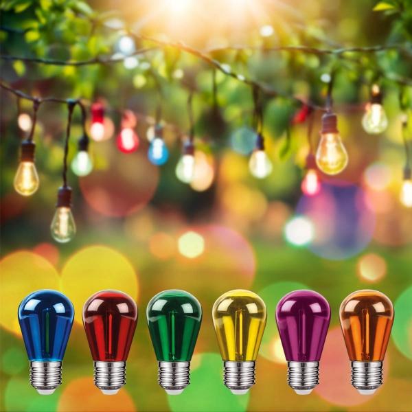 PAQUETE DE 6 FOCOS LED S14 1W COLORES | The Home Depot México