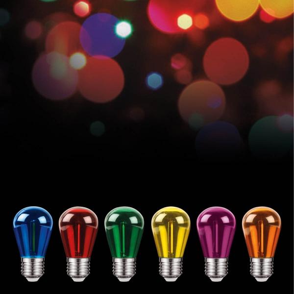 PAQUETE DE 6 FOCOS LED S14 1W COLORES | The Home Depot México