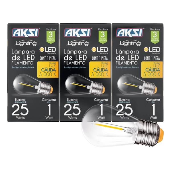 FOCO LED S14 1W LUZ CALIDA 6 PIEZAS | The Home Depot México