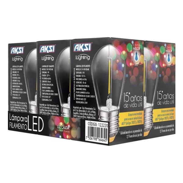 FOCO LED S14 1W LUZ CALIDA 6 PIEZAS | The Home Depot México