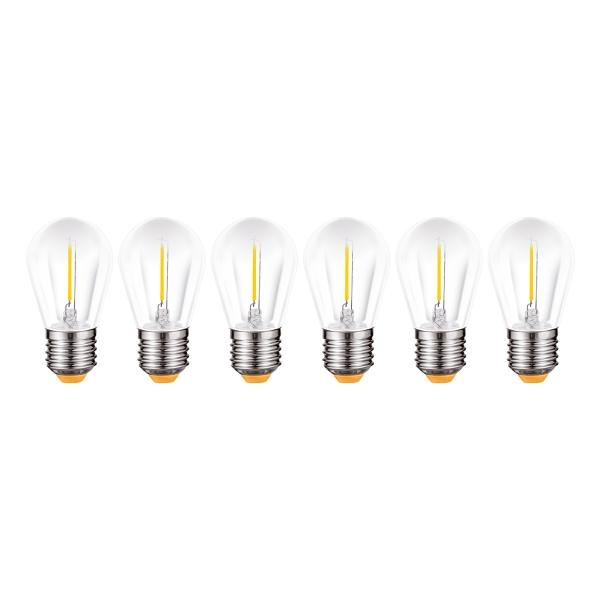 FOCO LED S14 1W LUZ CALIDA 6 PIEZAS | The Home Depot México