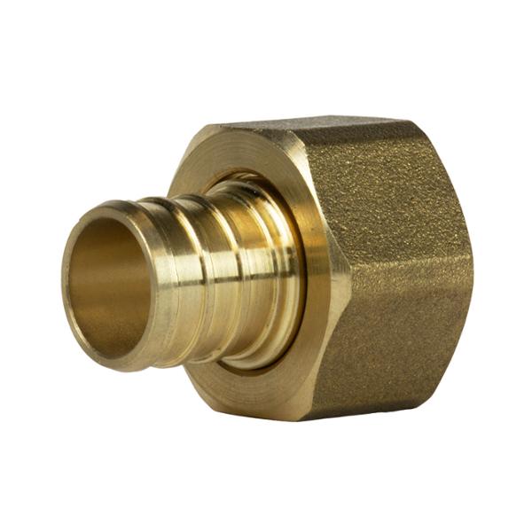 COPLE ESPIGA LATÓN CON TUERCA 3/4 X 3/4 FNPT | The Home Depot México