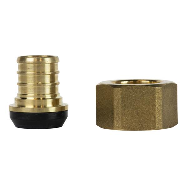COPLE ESPIGA LATÓN CON TUERCA 1/2 X 1/2 FNPT | The Home Depot México
