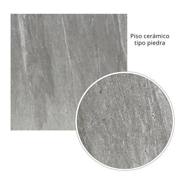 PISO TERRENOVA 45X45 DARK GRAY 1.64 M2 | The Home Depot México