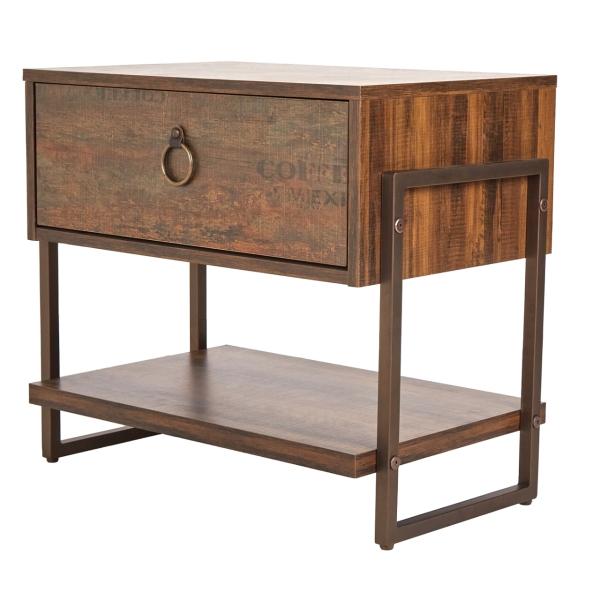 BURÓ COLOR NOGAL CON 1 ENTREPAÑO Y 1 CAJÓN CON CORREDERA DE EXTENSIÓN ...