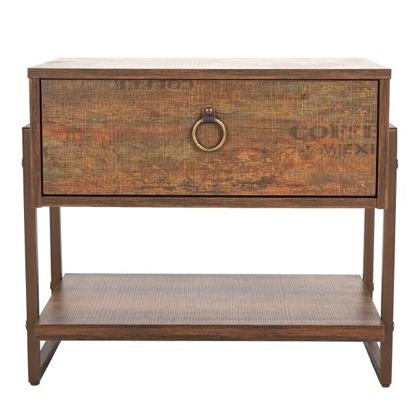 BURÓ COLOR NOGAL CON 1 ENTREPAÑO Y 1 CAJÓN CON CORREDERA DE EXTENSIÓN ...