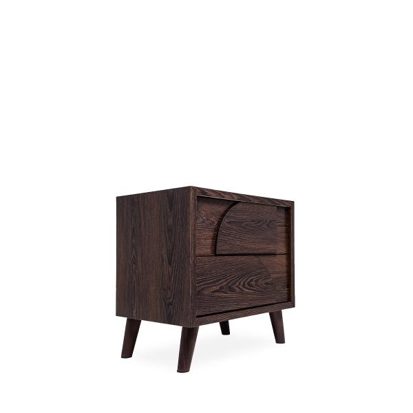 BURÓ COLOR NOGAL CON 2 CAJONES CON RELIEVE Y ESTRUCTURA DE MADERA MDF ...