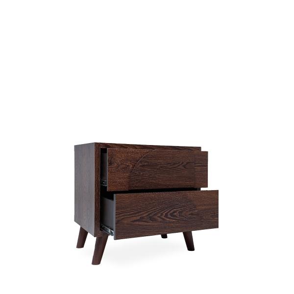 BURÓ COLOR NOGAL CON 2 CAJONES CON RELIEVE Y ESTRUCTURA DE MADERA MDF ...