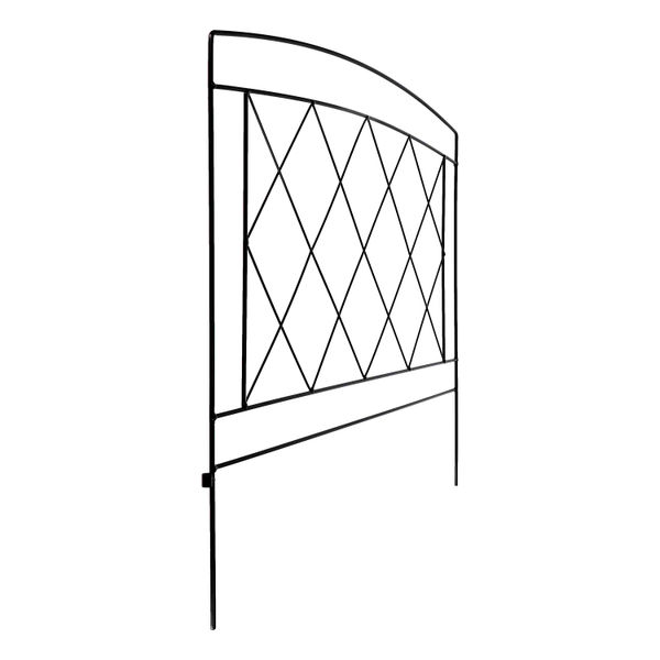 CERCA DE JARDÍN METÁLICA SALERNO 60.9 X 61 CM NEGRA | The Home Depot México