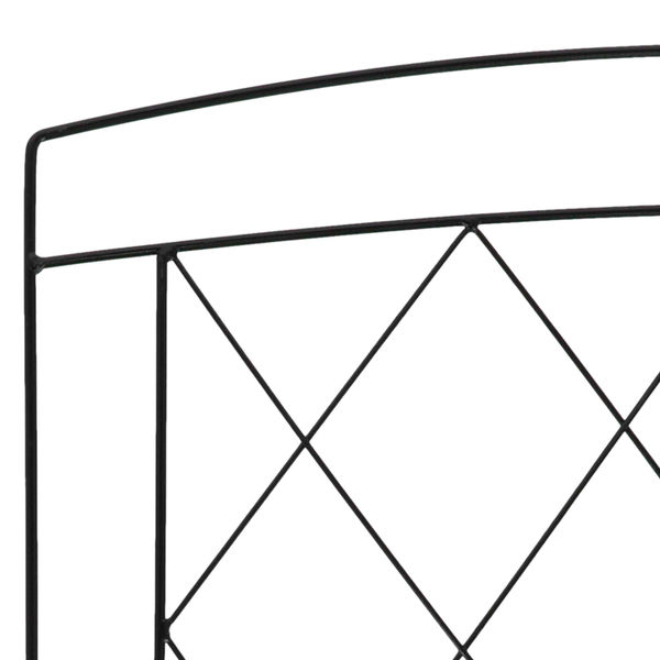 CERCA DE JARDÍN METÁLICA SALERNO 60.9 X 61 CM NEGRA | The Home Depot México