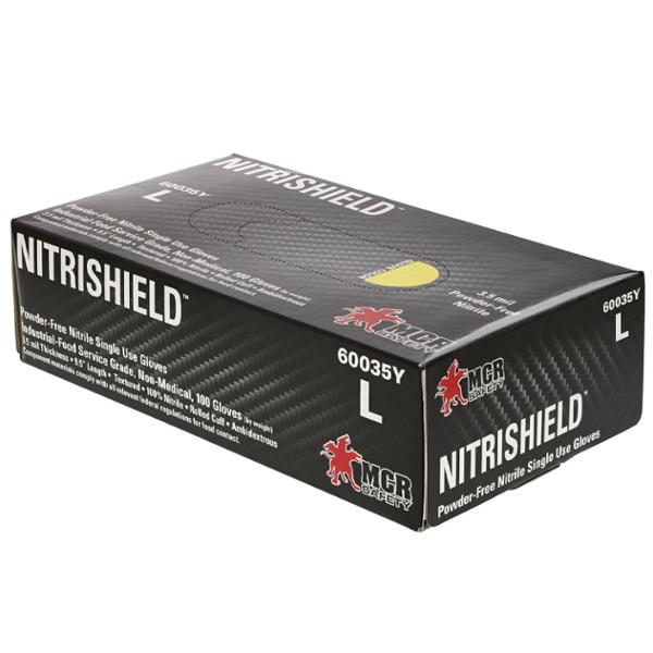 GUANTES DE NITRILO DESECHABLES COLOR AMARILLO CAJA CON 100 GUANTES ...