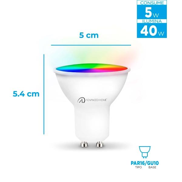 FOCO LED SMART PAR16 (5W) LUZ BLANCA Y RGB | The Home Depot México