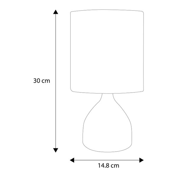 LAMPARA MESA TOUCH CROMO | The Home Depot México