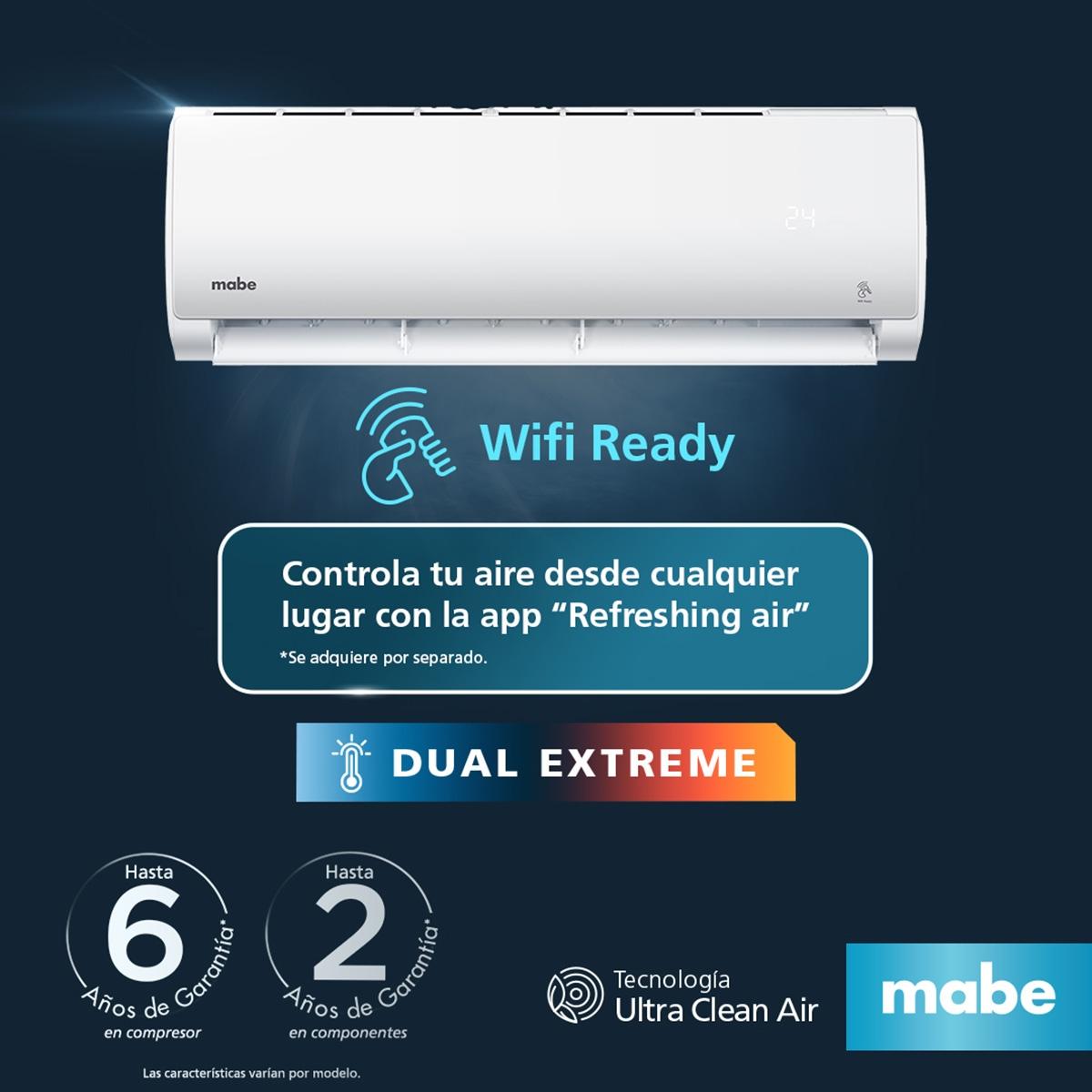 MINISPLIT MABE BLANCO 1 TONELADA 110 V FRÍO Y CALOR | The Home Depot ...