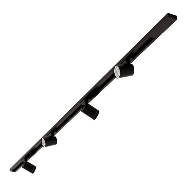KIT DE 2 MTS ILUMINACIÓN DE RIEL LED, LUZ CALIDA 2700K, COLOR NEGRO ...