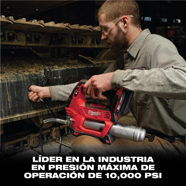 PISTOLA ENGRASADORA INALÁMBRICA DE 2 VELOCIDADES M18 MILWAUKEE (SOLO HERRAMIENTA) | The Home ...