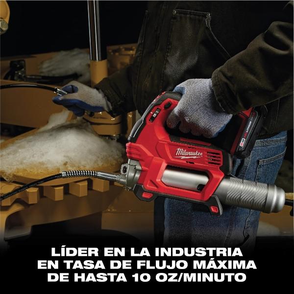 PISTOLA ENGRASADORA INALÁMBRICA DE 2 VELOCIDADES M18 MILWAUKEE (SOLO HERRAMIENTA) | The Home ...
