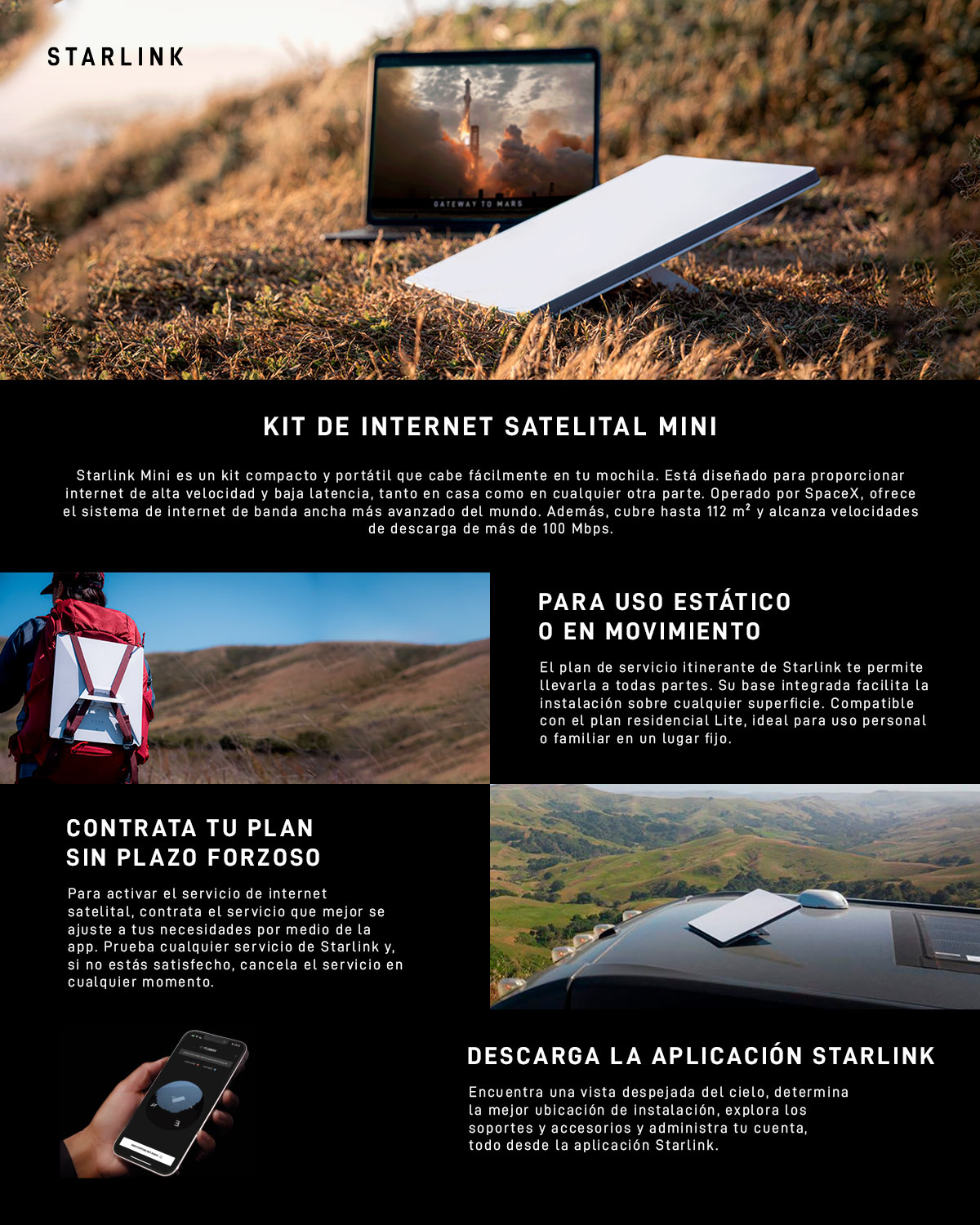 STARLINK KIT DE INTERNET SATELITAL MINI BLANCO | The Home Depot México