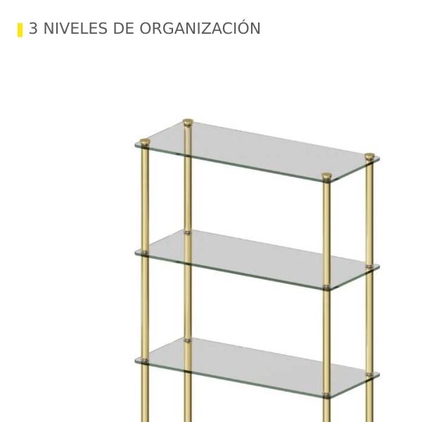 AHORRA ESPACIOS 3 NIVELES DORADO | The Home Depot México