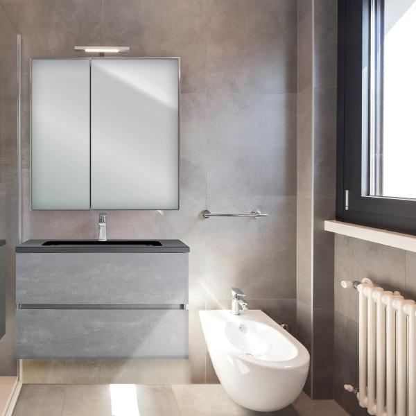 BOTIQUÍN Y ESPEJO MODELO VITRÉ CON LUZ LED 63 CM X 66 CM | The Home ...