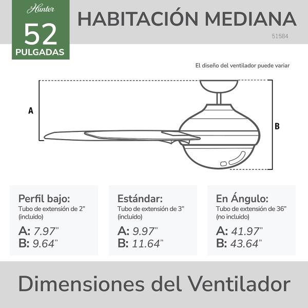 VENTILADOR DE TECHO GALLEGOS 52\" MODERNO PARA EXTERIOR PLATA | The ...