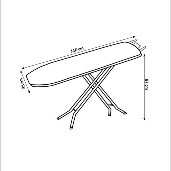 BURRO DE PLANCHAR DE MADERA HANDY 110X33 CM TRIANGLES | The Home Depot ...