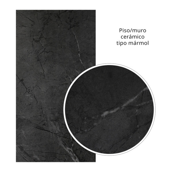 PISO SERNEN NEGRO 50 X 100 1.5 M2 RECTIFICADO HD RS | The Home Depot México