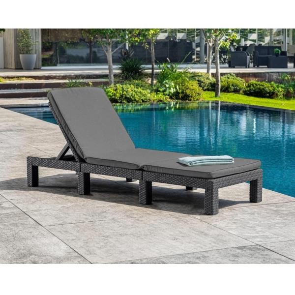 CAMASTRO DAYTONA CON COLCHON TEXTURA RATAN COLOR GRIS GRAFITO | The ...