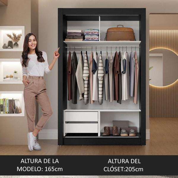 ROPERO CLÓSET MADESA VIVARE 2 PUERTAS 1E NM | The Home Depot México