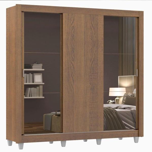 ROPERO MADESA MÓNACO 3 PUERTAS CORREDIZAS PIES MARRÓN | The Home Depot ...