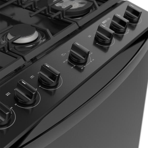 ESTUFA DE GAS XPERT FLAMMA DE PISO 30\" CON 6 QUEMADORES NEGRO | The ...