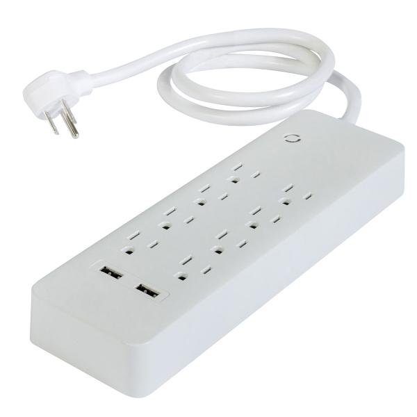 BARRA MULTICONTACTO IUSA 8+2 USB CON SUPRESOR DE PICOS | The Home Depot ...