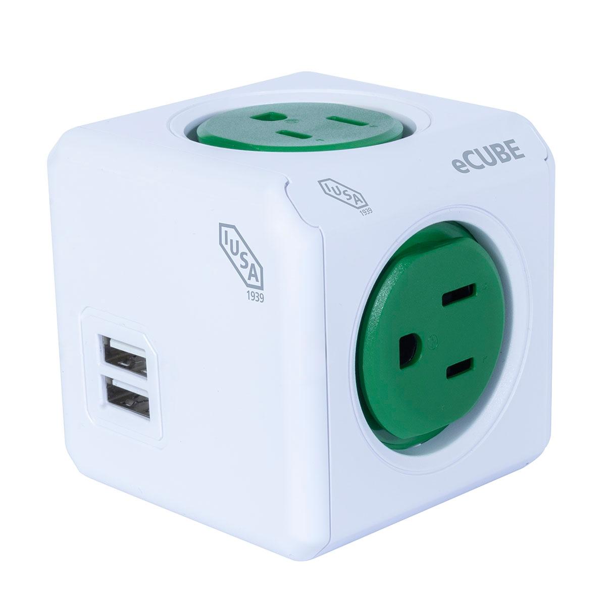 MULTICONTACTO ECUBE 4 ENTRADAS Y 2 PUERTOS USB IUSA | The Home Depot ...