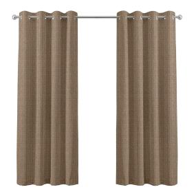 cortina black out embossed two pack café 134x213cm | The Home Depot México