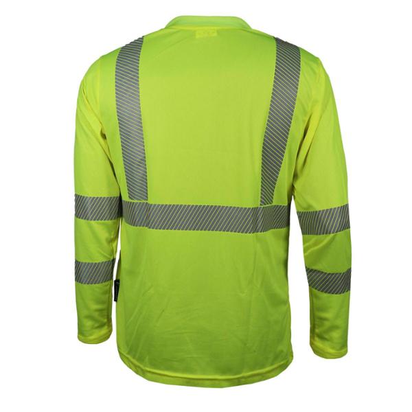 CAMISA AMARILLA MANGA LARGA CON REFLEJANTE DE ALTA VISIBILIDAD TALLA GD ...