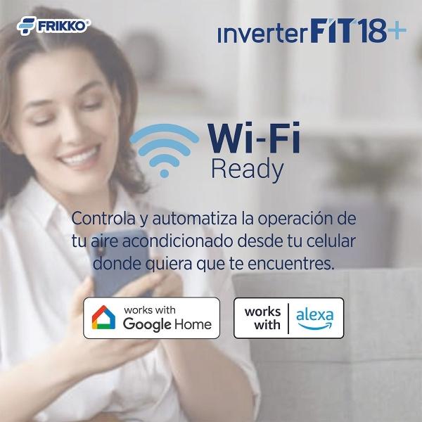 FRIKKO AIRE ACONDICIONADO FIT 18+ 1.5 TONELADAS 230V FRÍO CALOR (182H ...