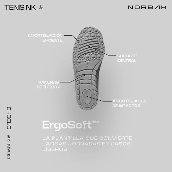 TENIS DE SEGURIDAD NK SERIES ULTRALIGEROS Y ANTIDERRAPANTES TALLA 25 ...