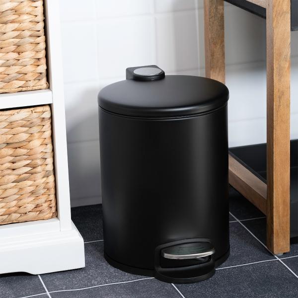 BOTE DE BASURA 5L NEGRO MATE | The Home Depot México