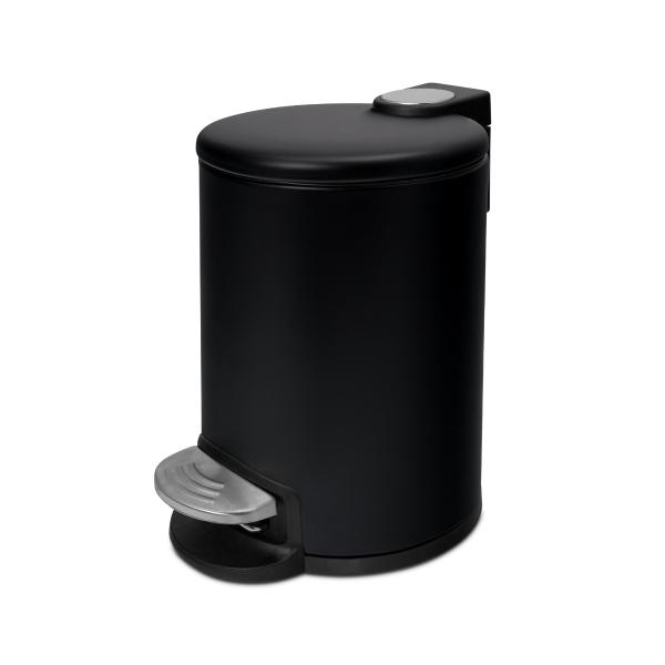 BOTE DE BASURA 3L NEGRO MATE | The Home Depot México