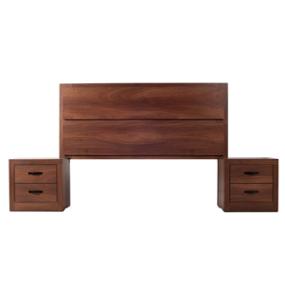 CABECERA KING SIZE CON 2 BURÓS DE 2 CAJONES COLOR PAROTA - MELAMINA ...