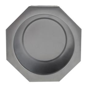 BOTE INTEGRAL LIGERO OCTAGONAL 12 X 10 CM PLATA | The Home Depot México
